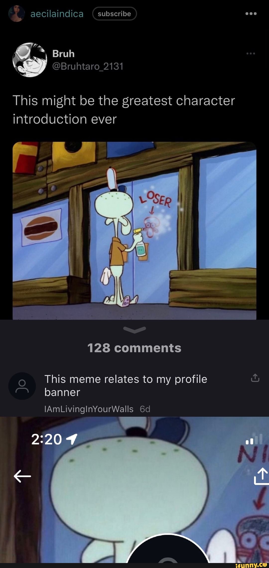 Aecilaindica subscribe This might be the greatest character ...