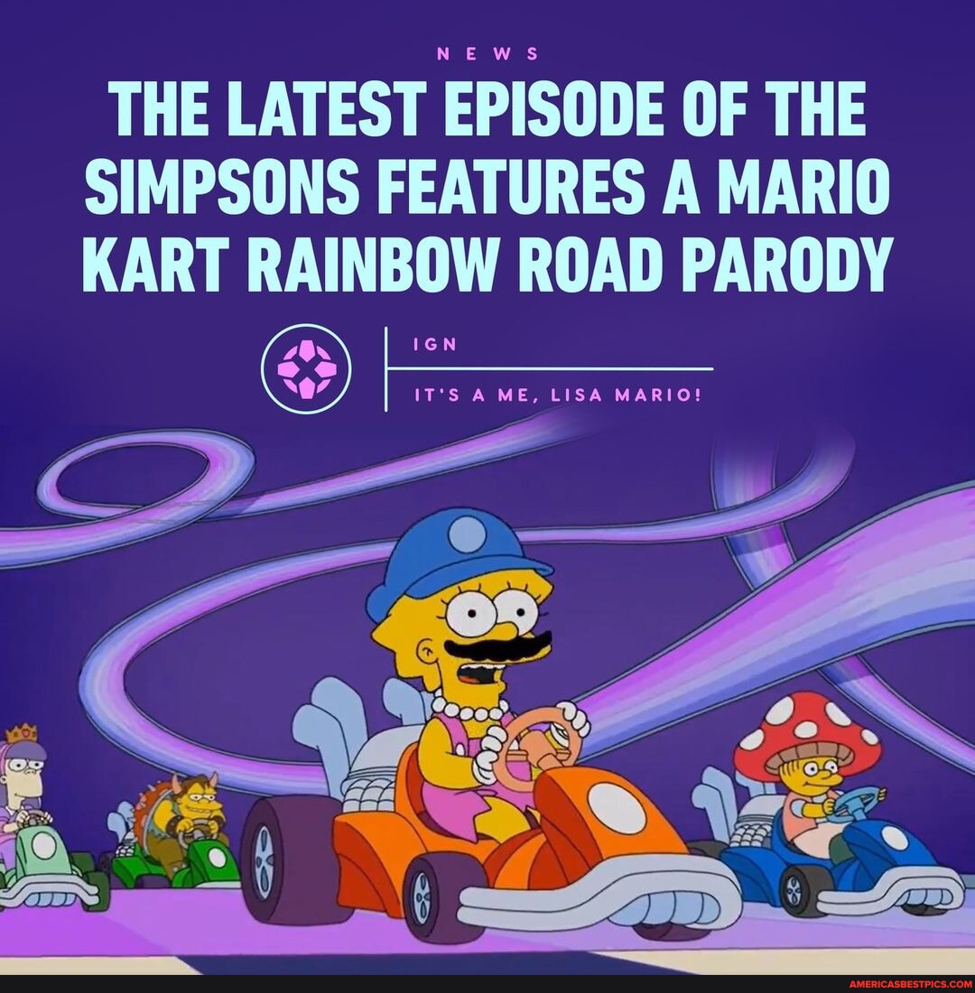 The brief Mario Kart parody in The Simpsons came in the form of a ...