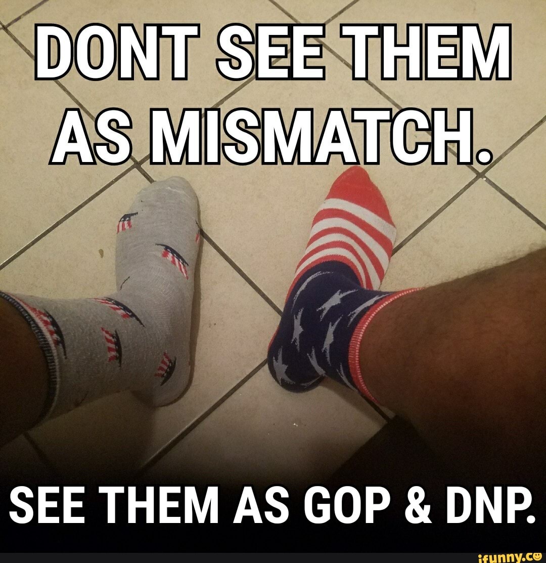 DONT SEE THEM AS MISMATCH. SEE THEM AS GOP & DNP. - iFunny