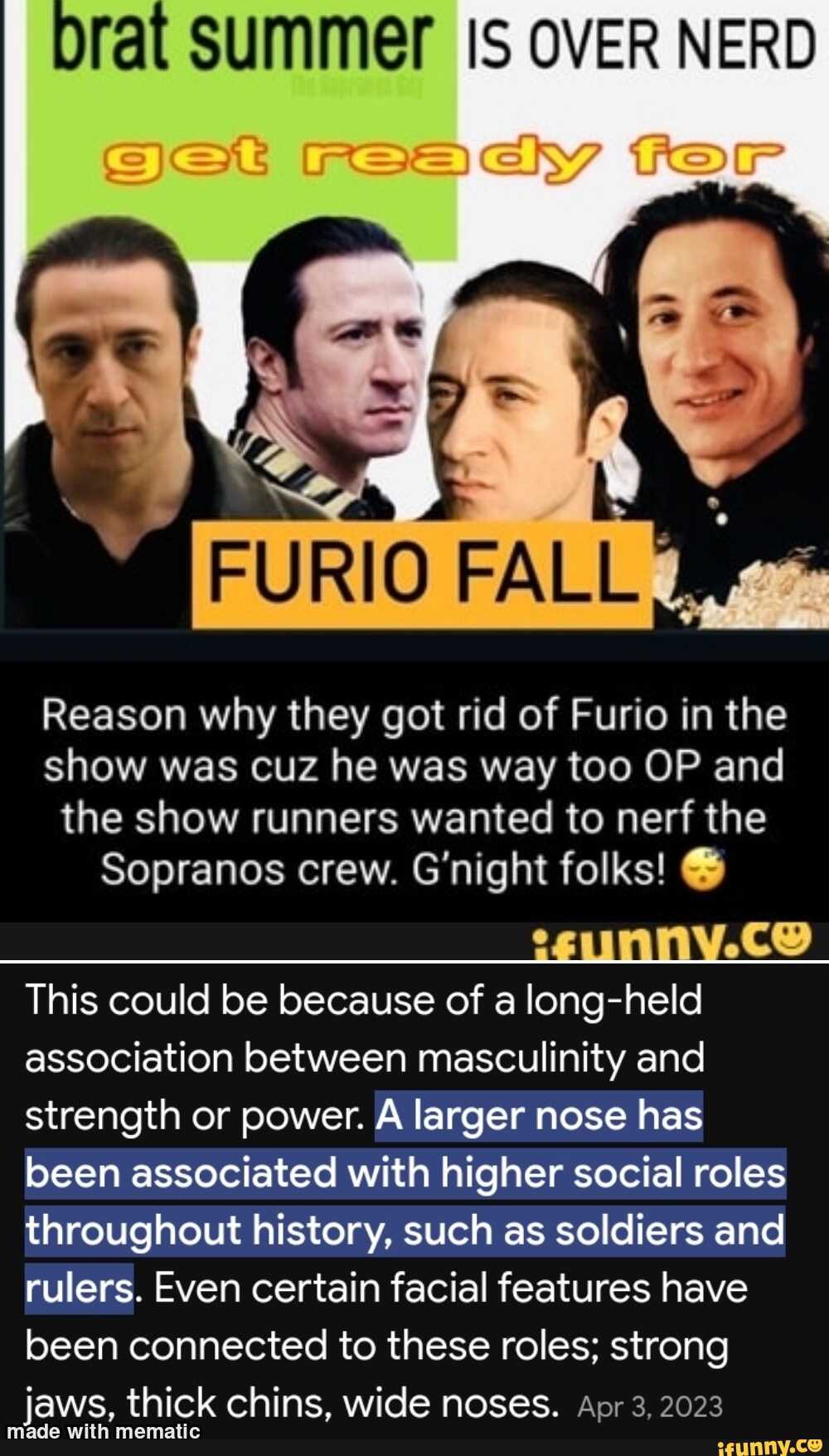 Drat SUMMEF IS OVER NERD for Reason why they got rid of Furio in the ...
