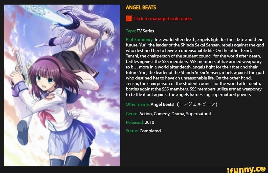 Angel Beats! memes memes. The best memes on iFunny