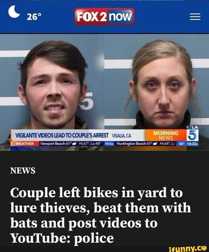 26 FOX 2 now VIGILANTE VIDEOS LEAD TO COUPLE'S ARREST NEWS Couple left ...