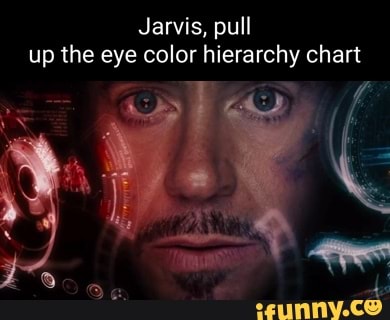 Jarvis, pull up the eye color hierarchy chart - iFunny