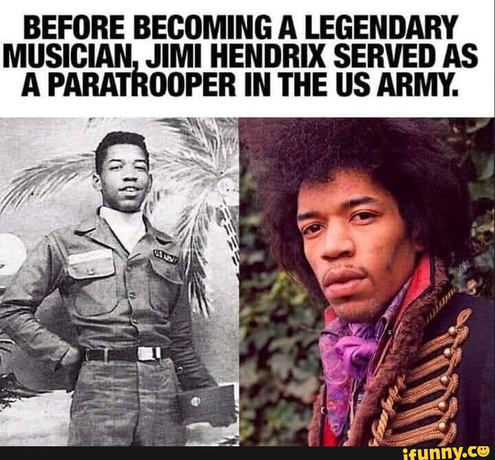 BEFORE BECOMING A LEGENDARY MUSICIAN, JIMI HENDRIX SERVED AS A ...