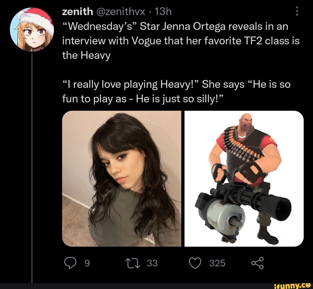 Zenith @zenithvx "Wednesday's" Star Jenna Ortega reveals in an ...