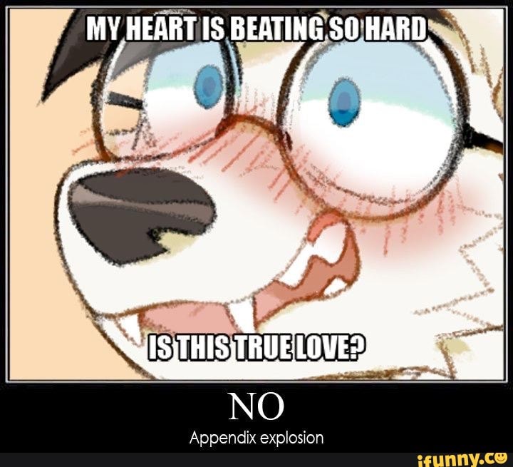 HEART IS BEATING 50 HARD NO Appendix explosion - iFunny