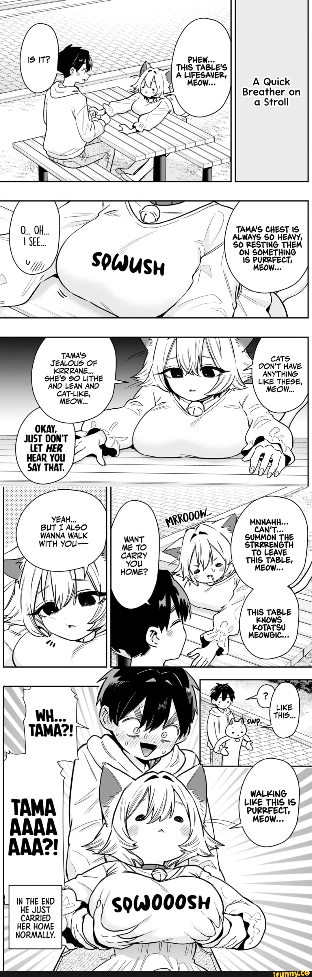 PHEW... MEOW... A Quick Breather on a Stroll //I cnest is ALWAYS SO ...