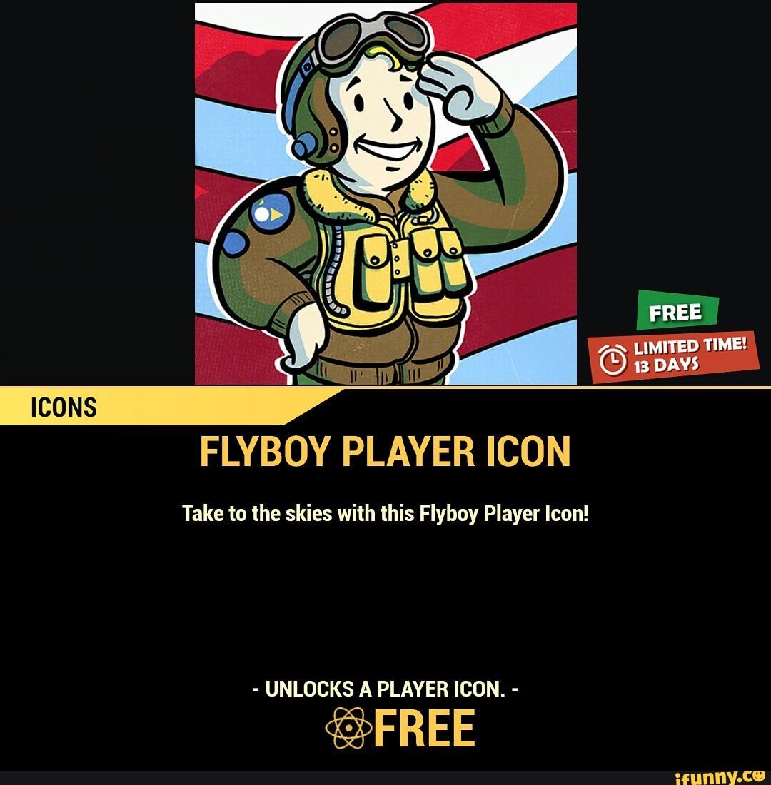 FREE TIME! LIMITED 13 DAYS FLYBOY PLAYER ICON Take to the skies with ...