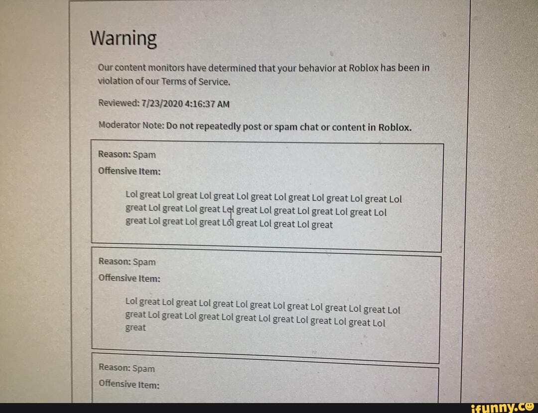 Warning Our content monitors have determined that your behavior at ...