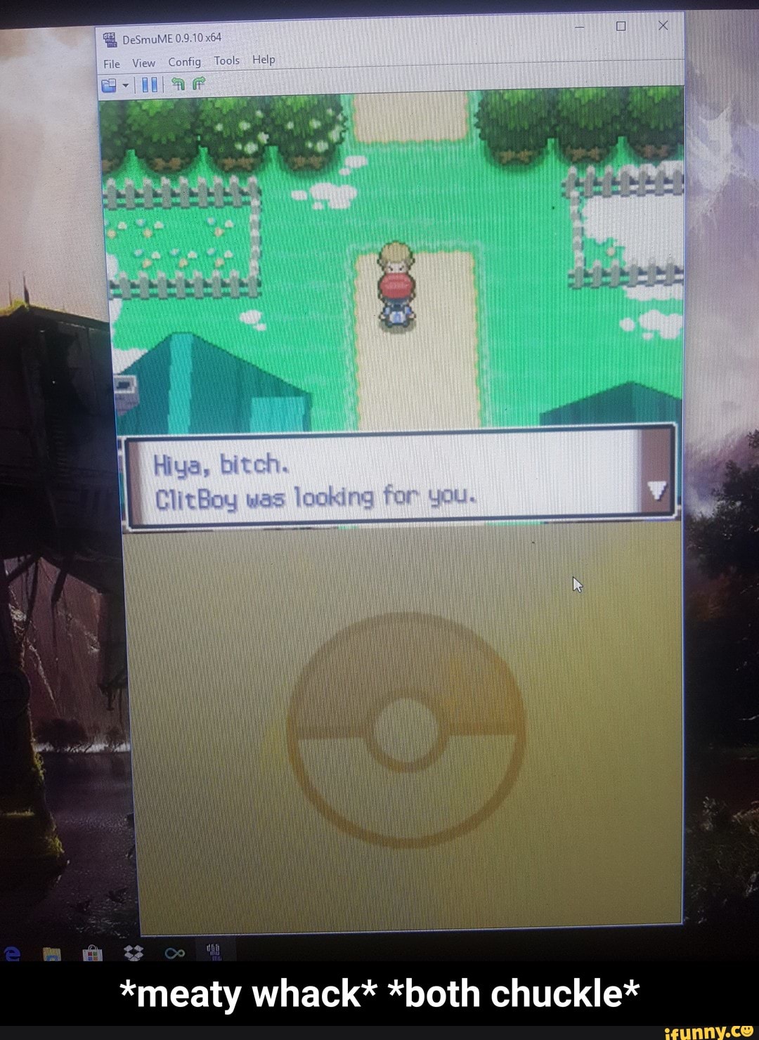 *meaty whack* *both chuckle* - *meaty whack* *both chuckle* - iFunny