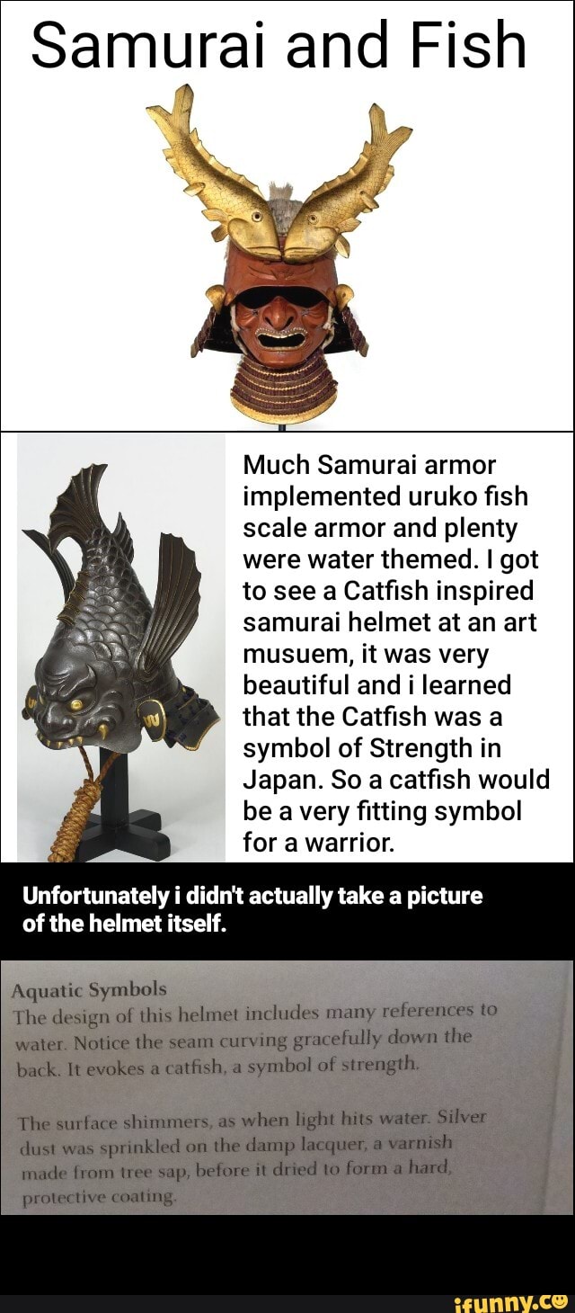 Samurai and Fish Much Samurai armor implemented uruko ﬁsh scale armor ...