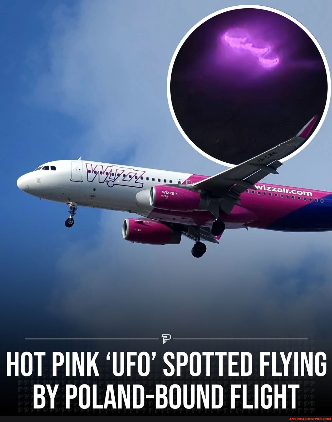 A flight attendant, Denisa Tanase, captured a video showing hot pink ...