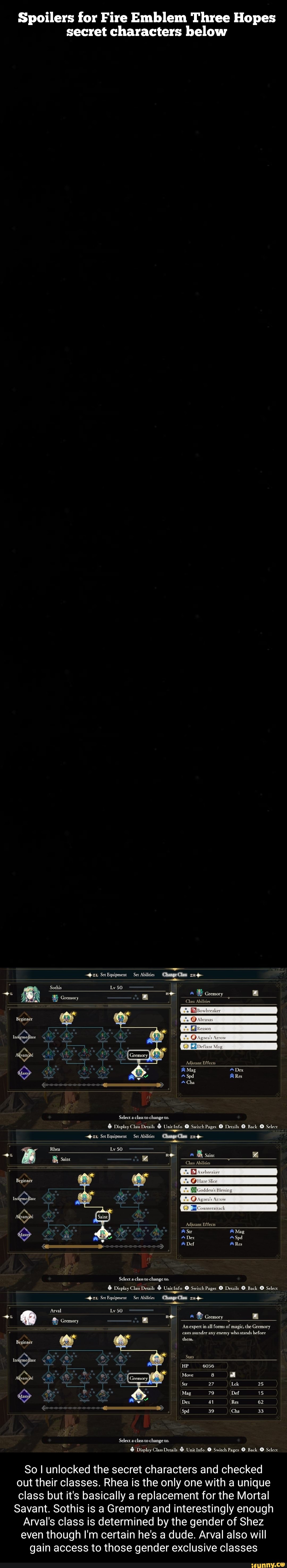 Spoilers for Fire Emblem Three Hopes secret characters below Sct ...