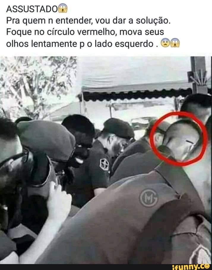 ASSUSTADO®) Pra quem n entender, vou dar a solução. Foque no círculo ...