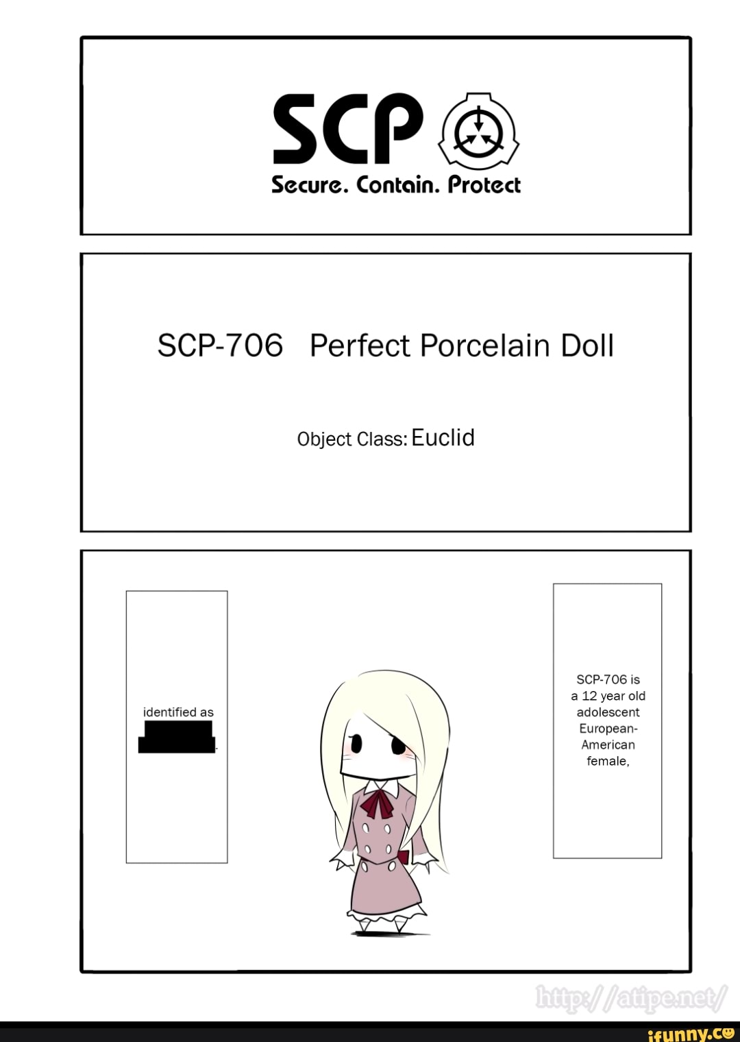 Scp® Secure Contain Protect Scp 706 Perfect Porcelain Doll Object