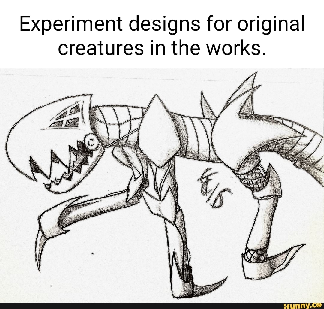 Experiment designs for original creatures in the works. - iFunny