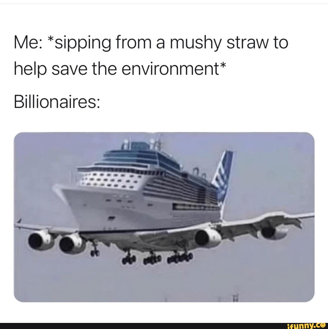 Me: *sipping from a mushy straw to help save the environment ...