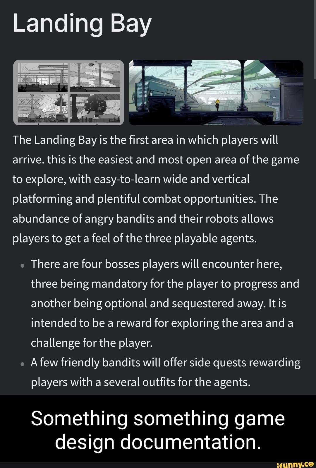 Landing Bay The Landing Bay is the first area in which players will ...