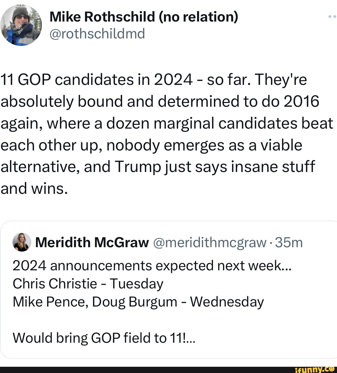 11 GOP candidates in 2024 - so far. They're absolutely bound and ...