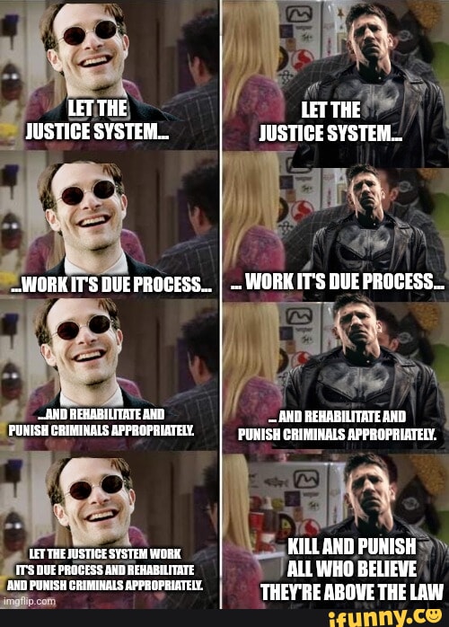 LET THE JUSTICE SYSTEM... AN WORK ITS QUE PROCESS... ~AND BEHABIUTATE ...