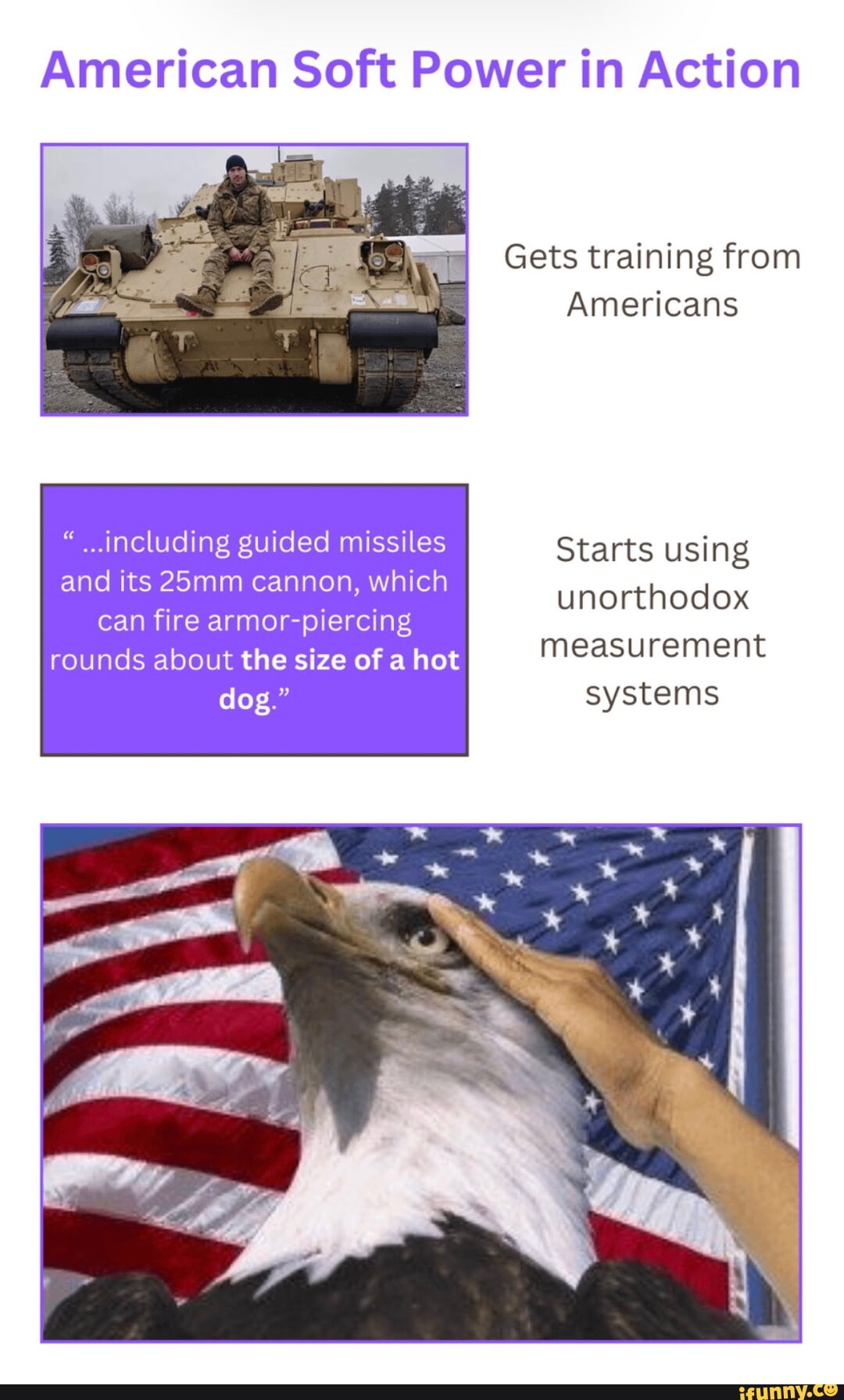 American Soft Power in Action .including guided missiles Gets training ...