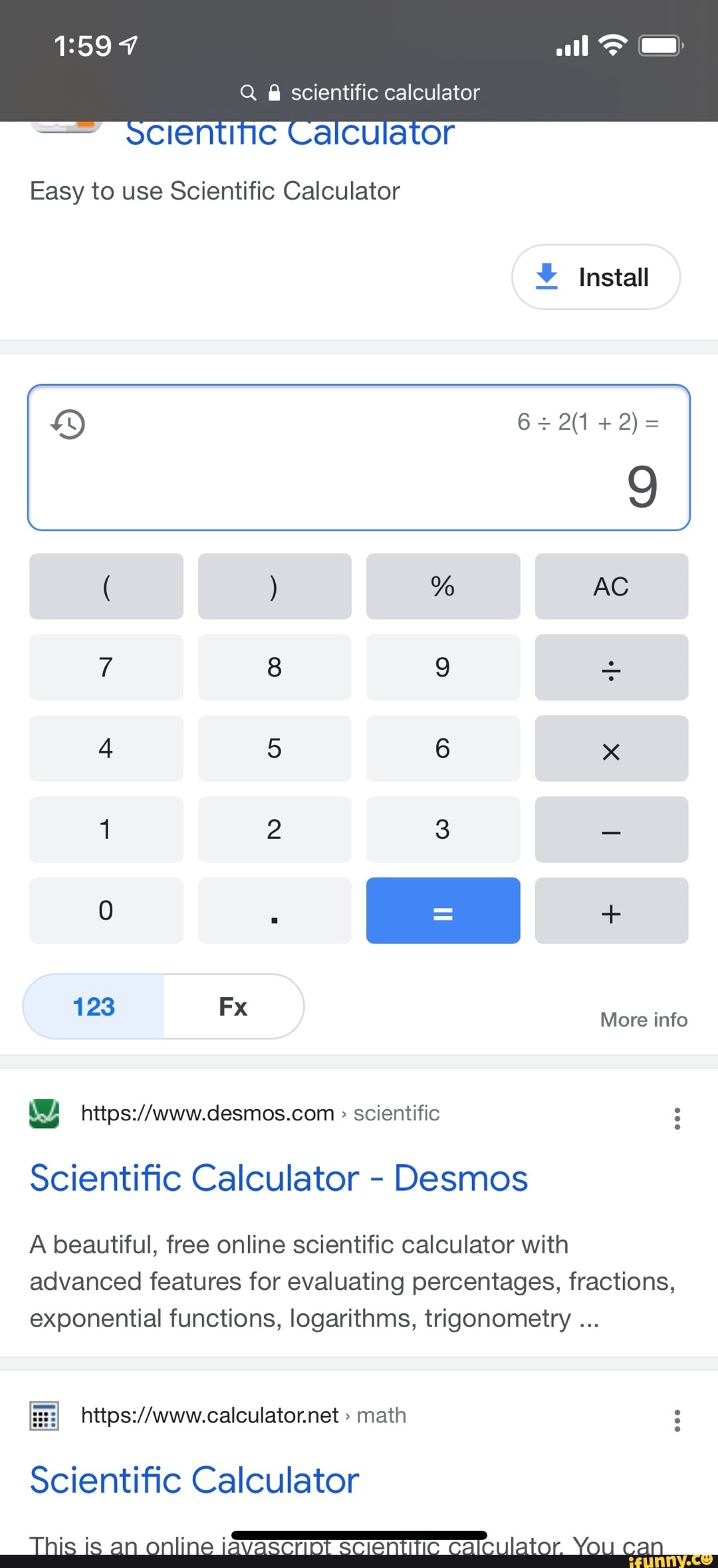 Scientific calculator Calculator Easy to use Scientific Calculator ...