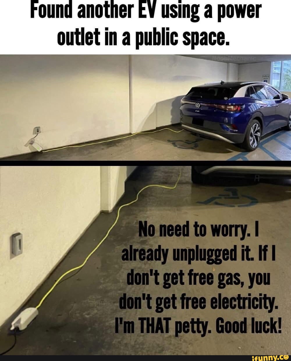 Using a power outlet in a public space. Ls - iFunny