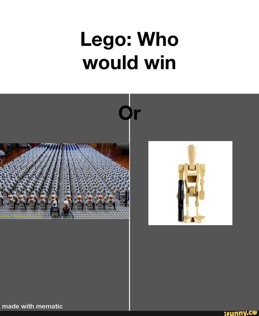 Lego: Who would win Or - iFunny