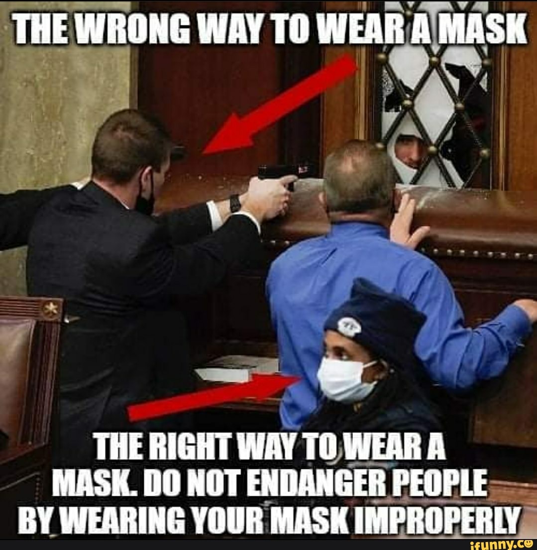THE WRONG WAY TO WEAR A MASK THE RIGHT WAY WEAR A MASK. DO NOT ENDANGER ...