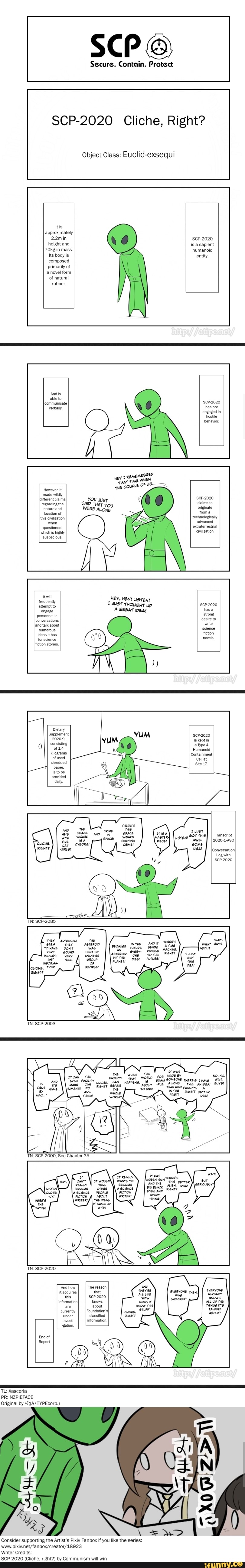 SCP-202O Cliche, Right? Object Class: Euclid-exsequi 2.2m m SCP72020 ...