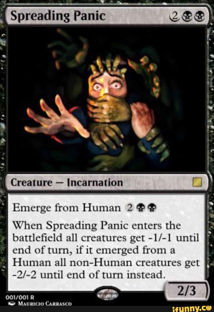 Spreading Panic Se I Creature - Incarnation Emerge from Human 2 When ...
