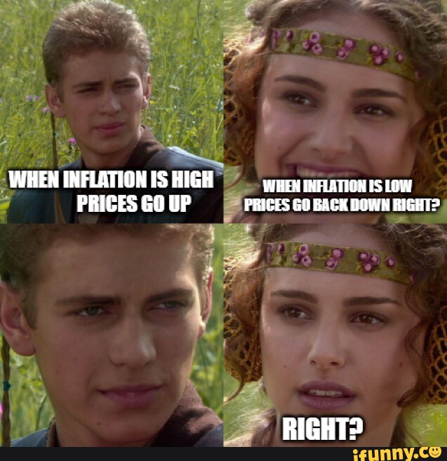 Ye WHEN INFLATION IS HIGH WHEN INFLATION IS LOW PRICES GO UP PRICES GO ...