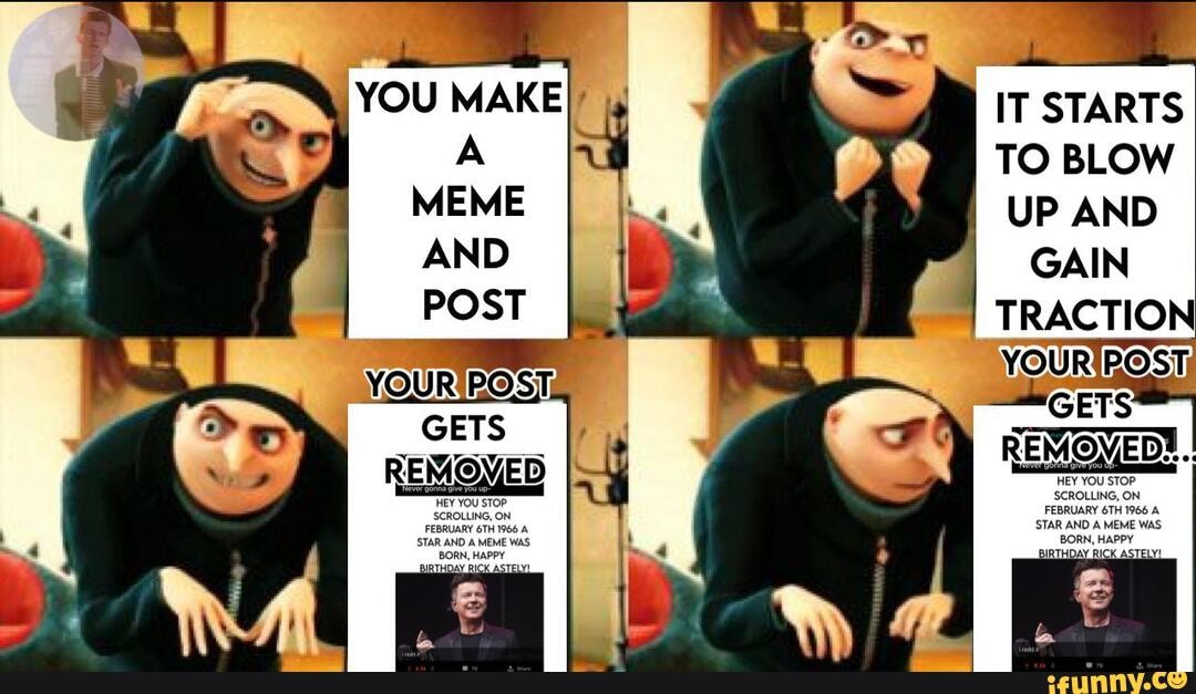 UM MEME YOUR IT STARTS TO BLOW UP AND GAIN TRACTION TOUR PEST GETS REM ...