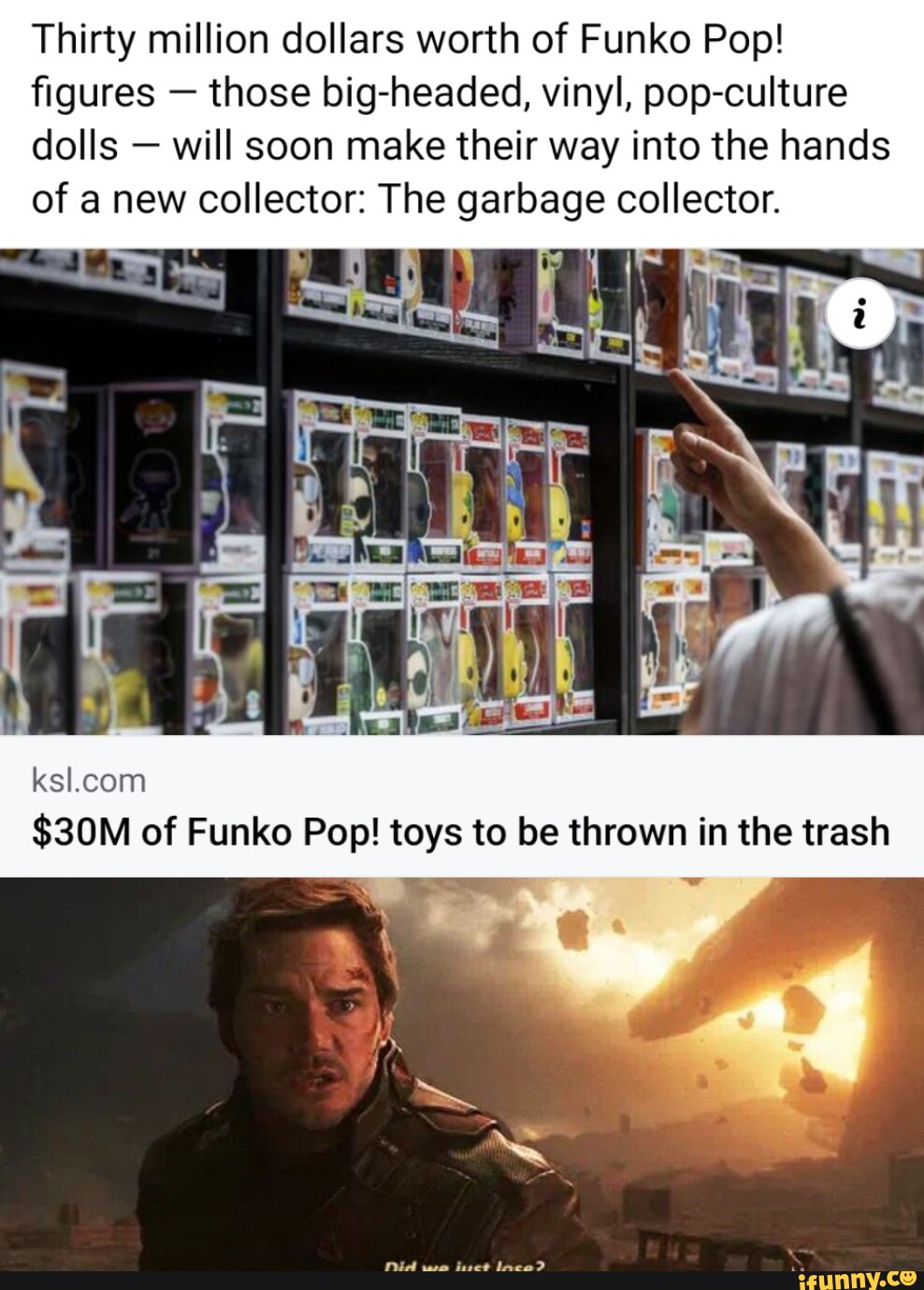 Thirty million dollars worth of Funko Pop! figures - those big-headed ...