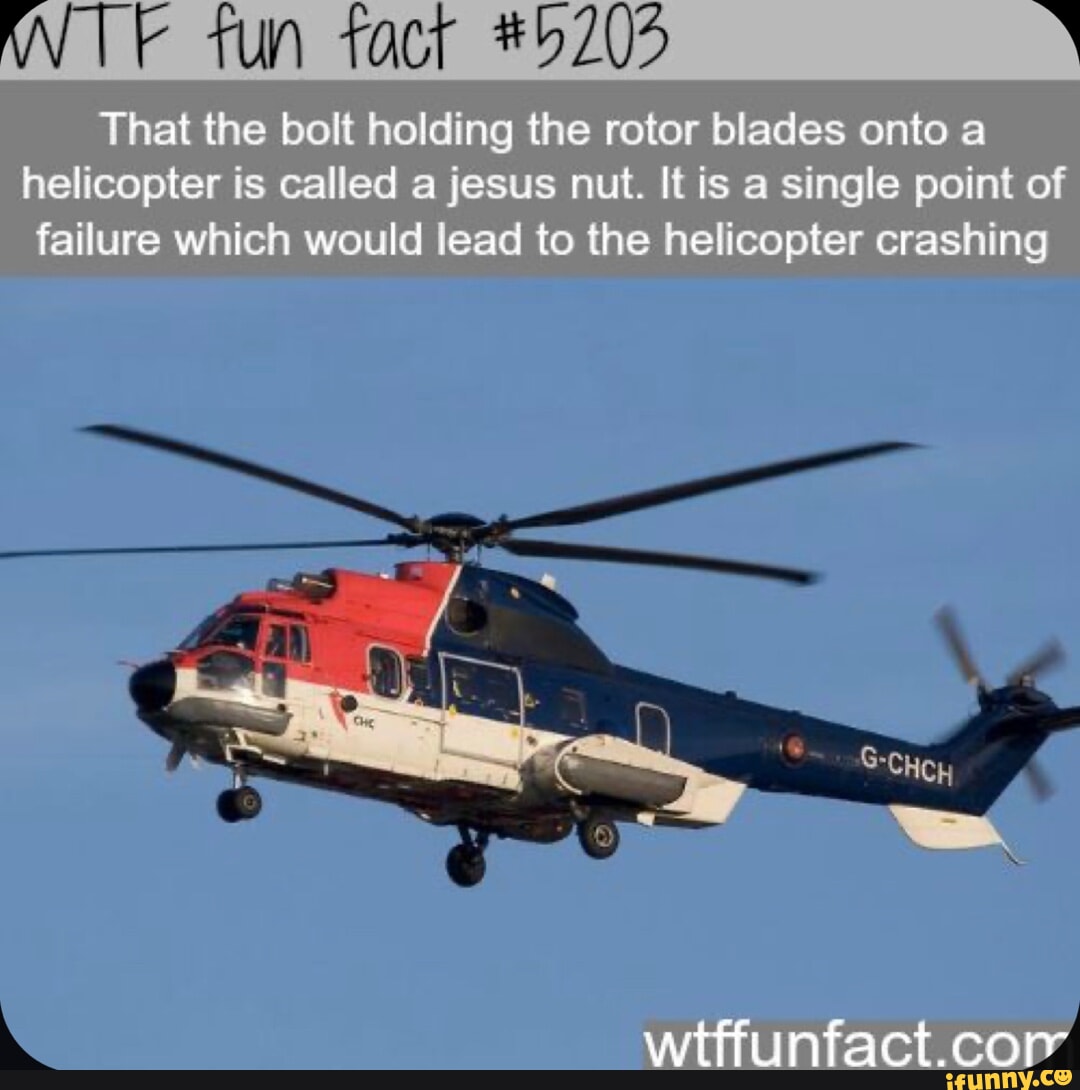 Lin That the bolt holding the rotor blades onto a helicopter is called ...