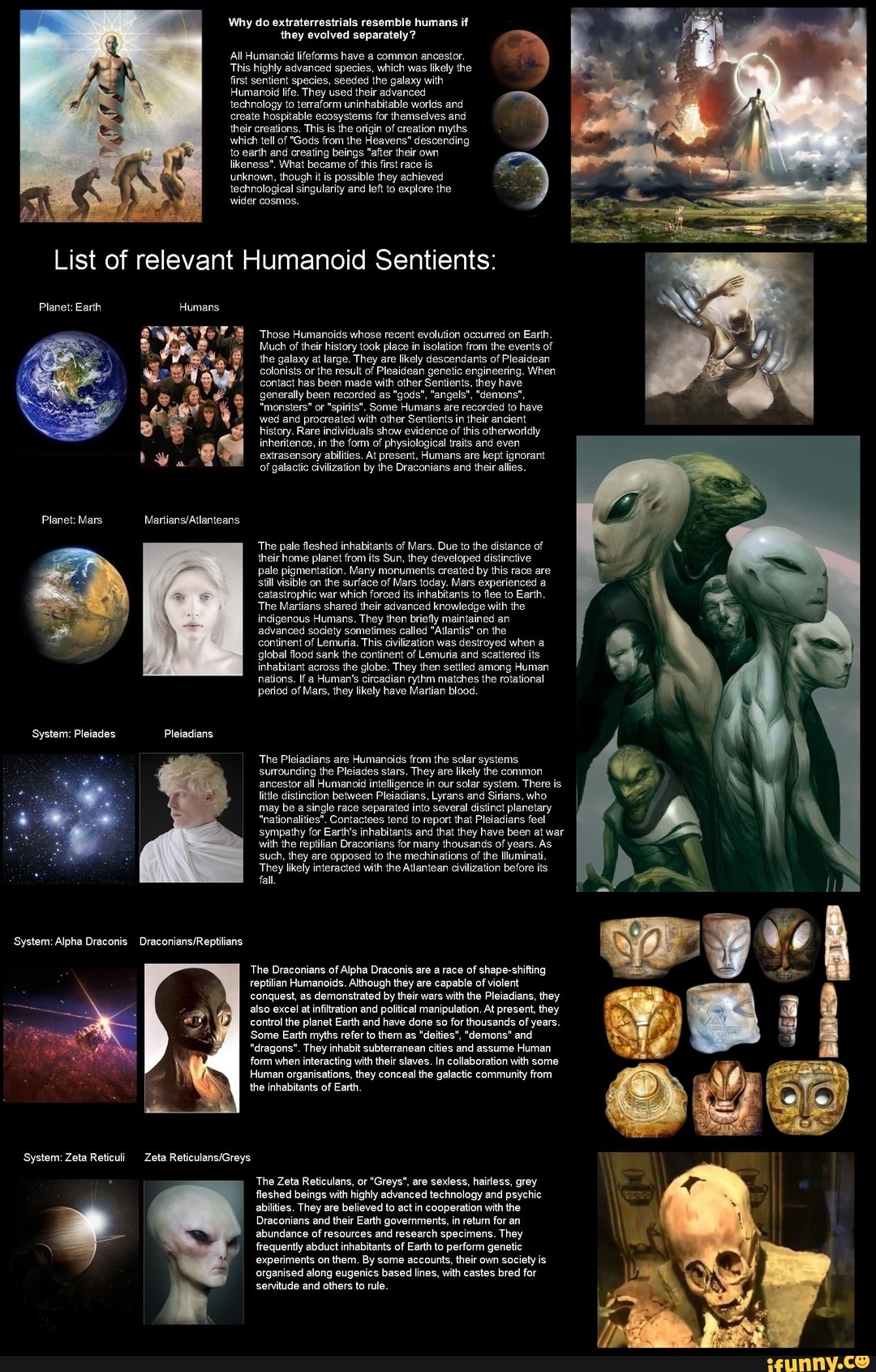 Why do extraterrestrials resemble humans if they evolved separately ...