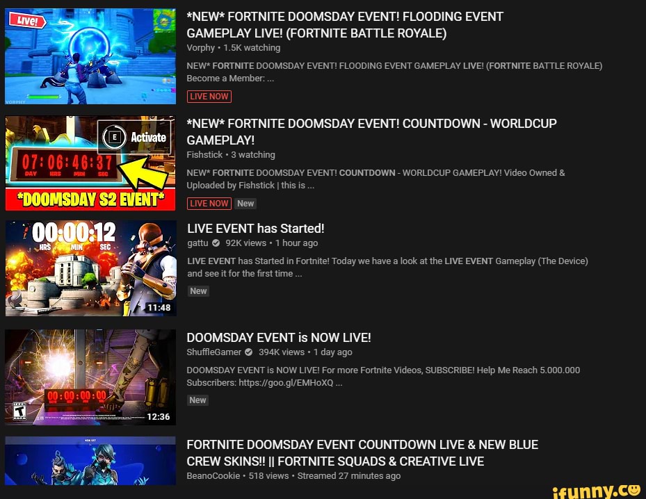 *NEW* FORTNITE DOOMSDAY EVENT! FLOODING EVENT GAMEPLAY LIVE! (FORTNITE ...