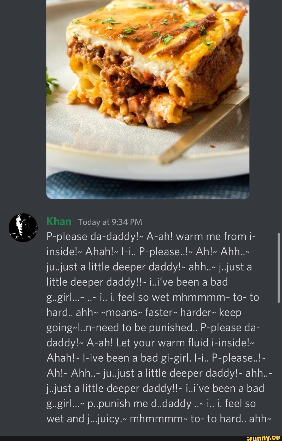 Khan Today at PM P-please da-daddy!~ A-ah! warm me from i- inside ...