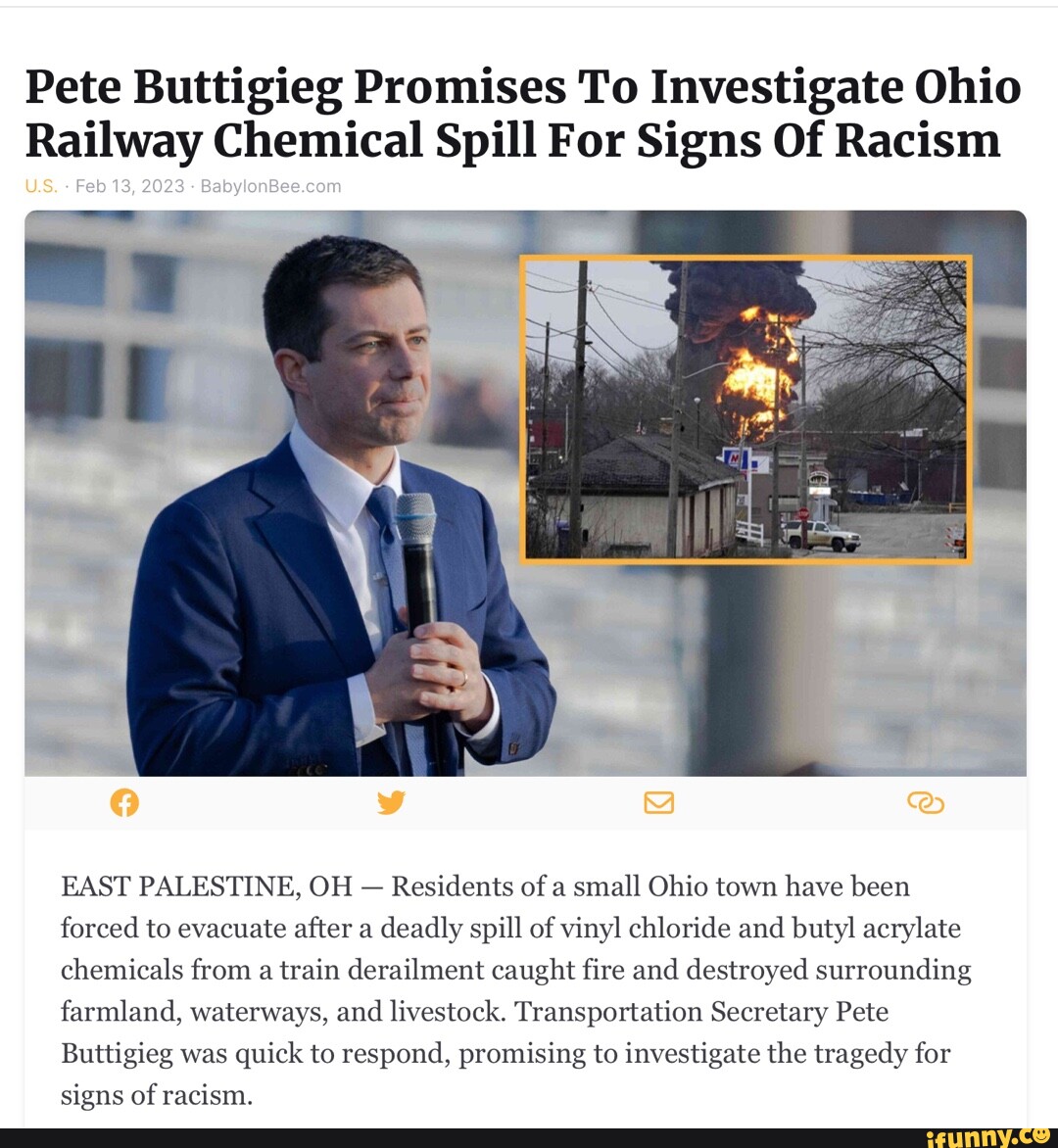 Pete Buttigieg Promises To Investigate Ohio Railway Chemical Spill For ...
