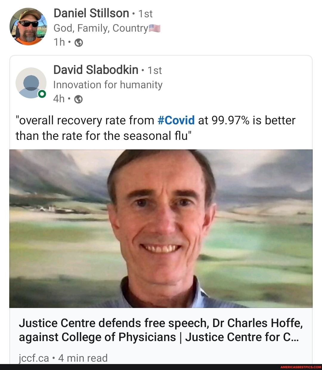 Daniel Stillson ist God, Family, Country= David Slabodkin ist ...