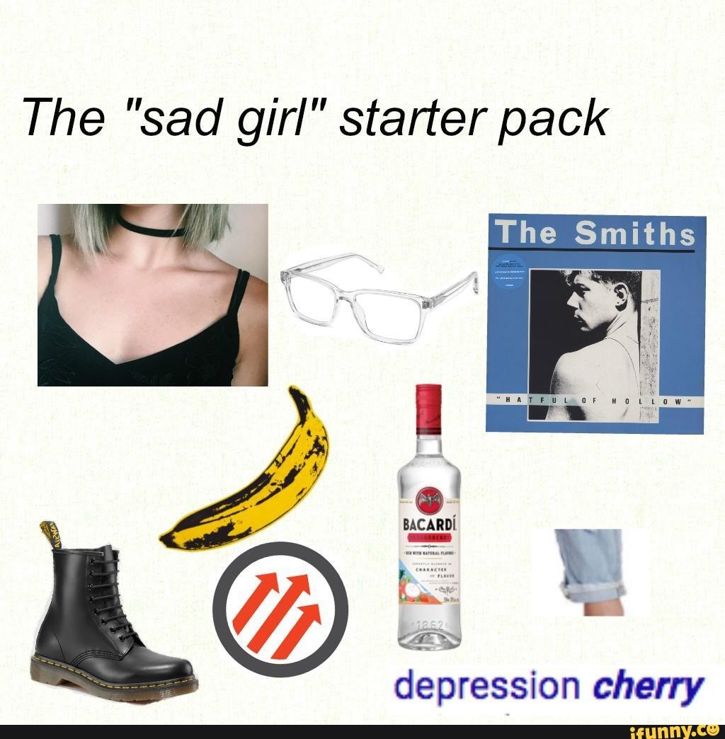 The "sad girl" starter pack The Smiths depression cherry - iFunny