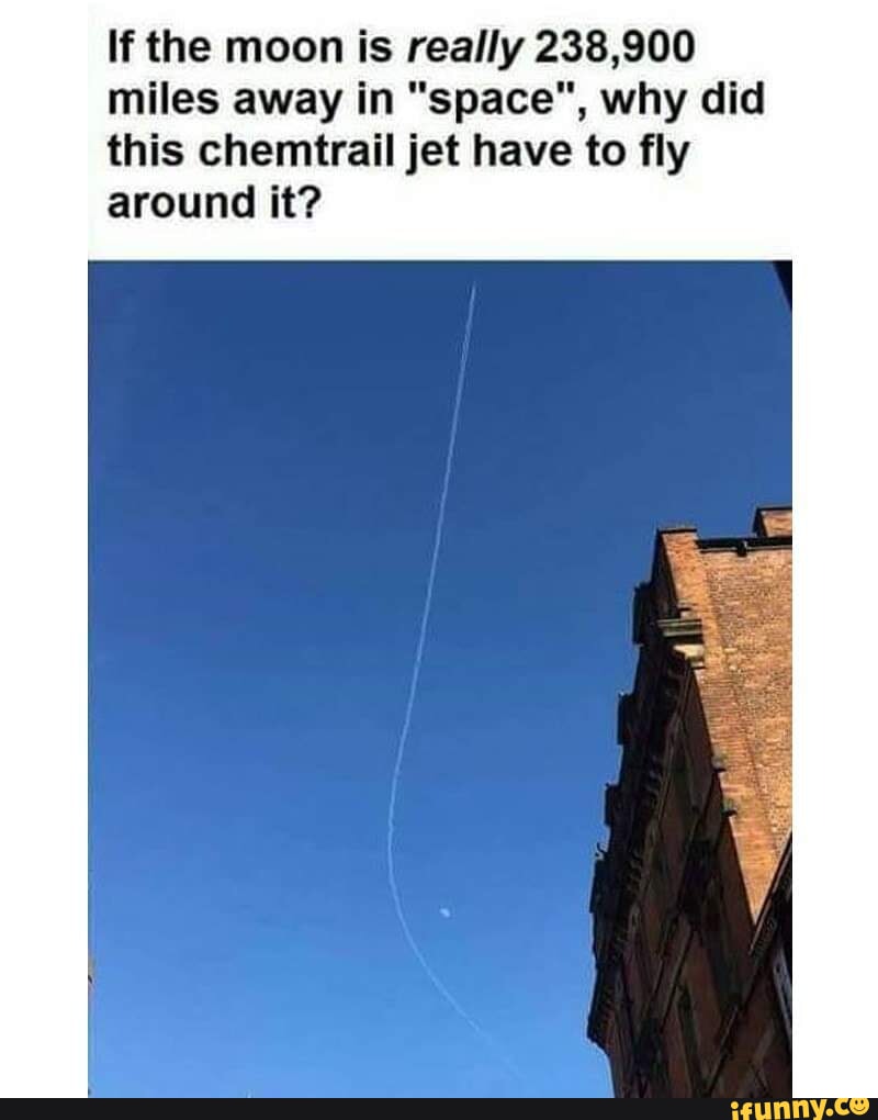 If the moon is really 238,900 miles away in "space", why did this ...