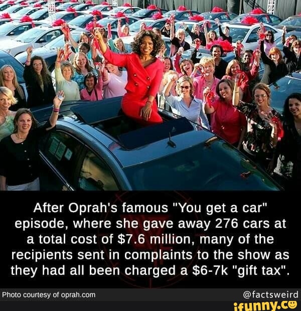 Oprah Gives Away Cars