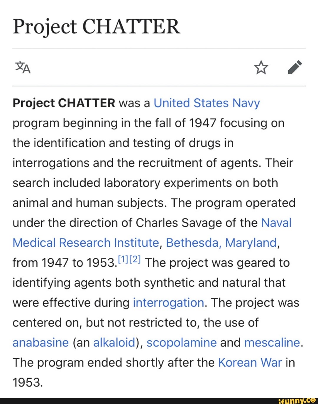 Project CHATTER Project CHATTER was a United States Navy program ...