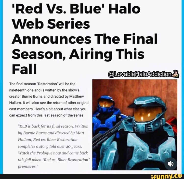 'Red Vs. Blue' Halo Web Series Announces The Final Season, Airing This ...