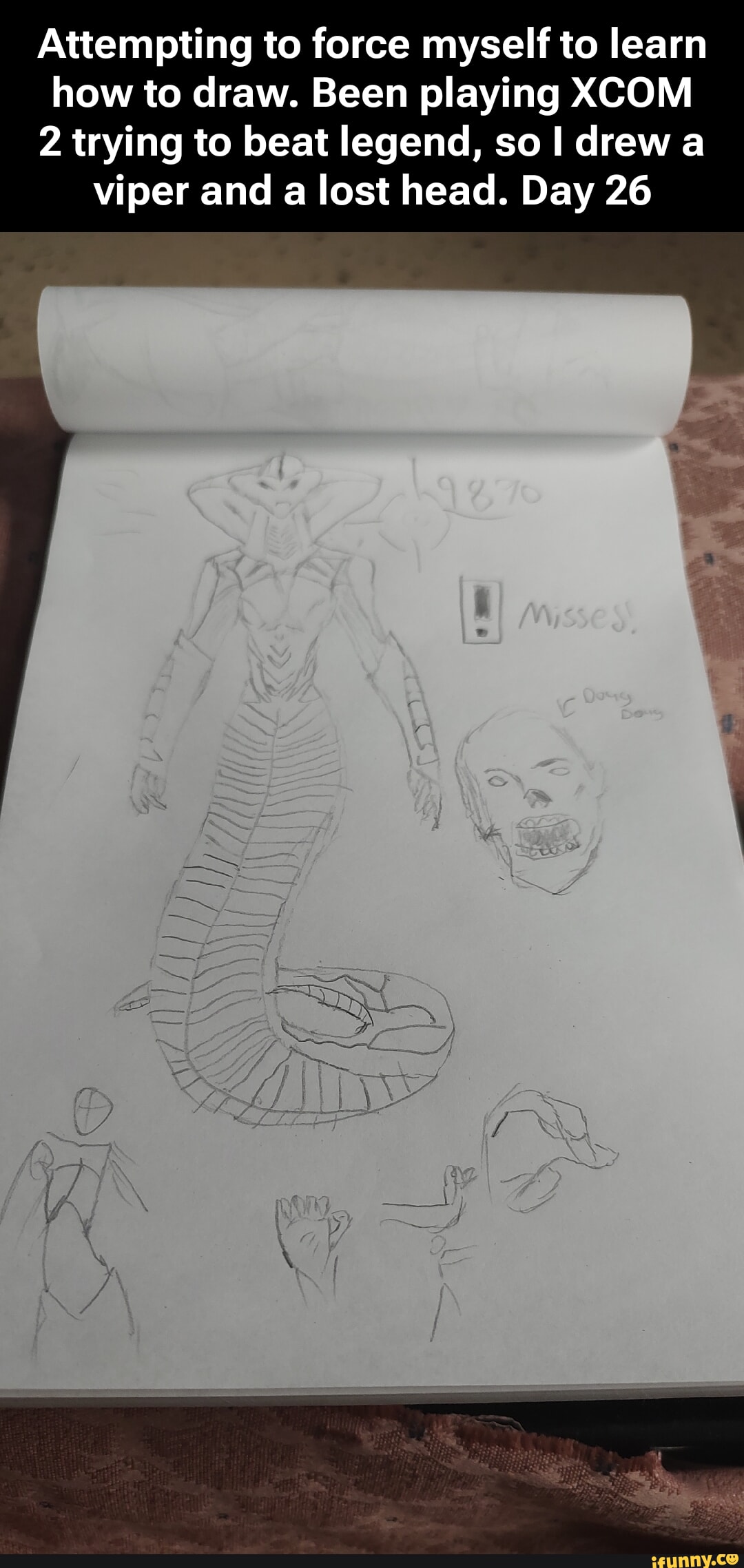 Attempting to force myself to learn how to draw. Been playing XCOM 2 ...