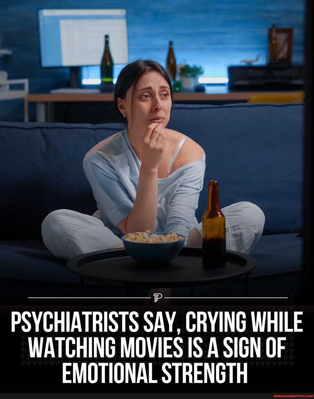 Crying while watching movies is considered a sign of emotional strength ...