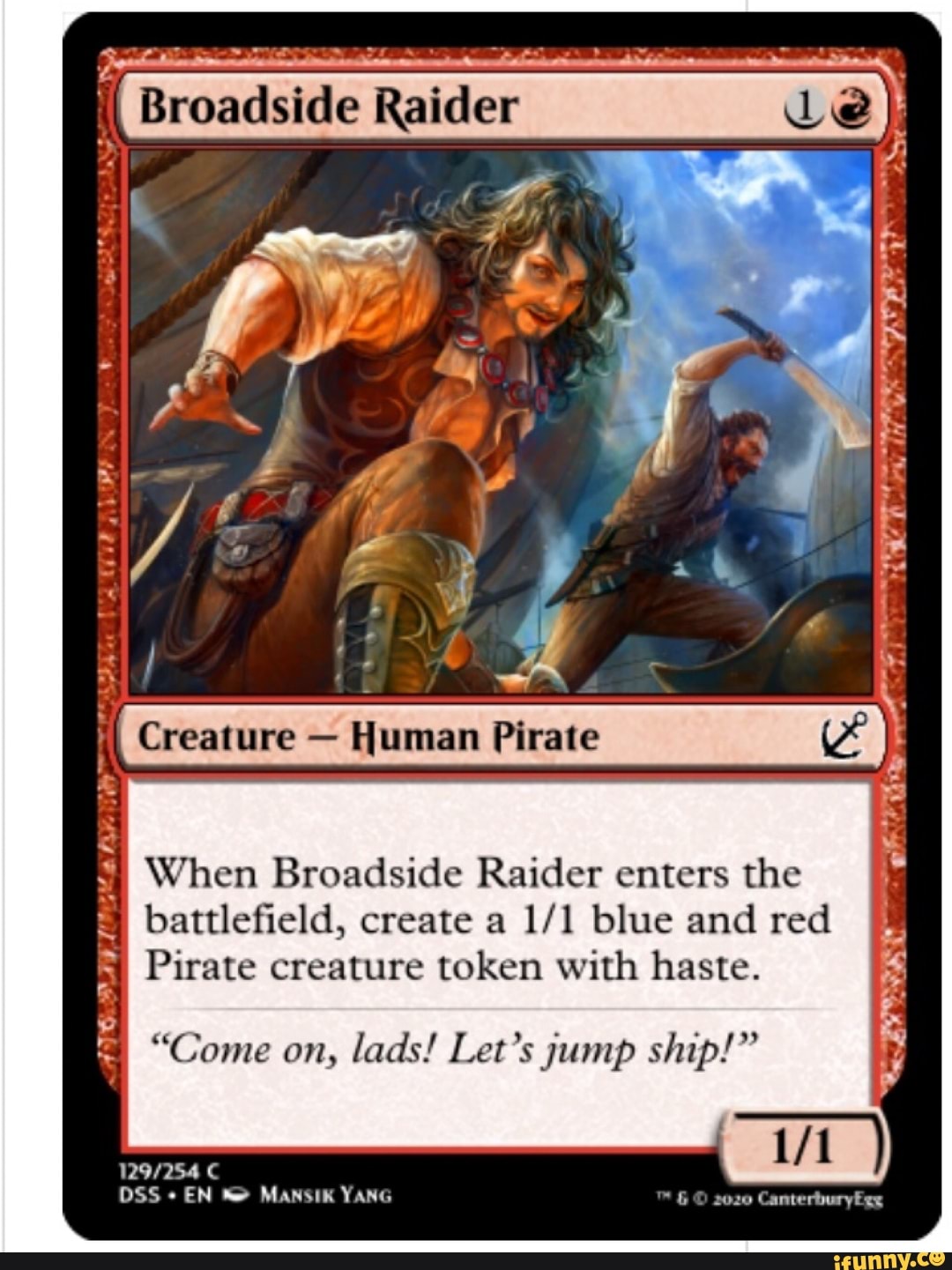 II Broadside Raider iI Creature - Human Pirate When Broadside Raider ...