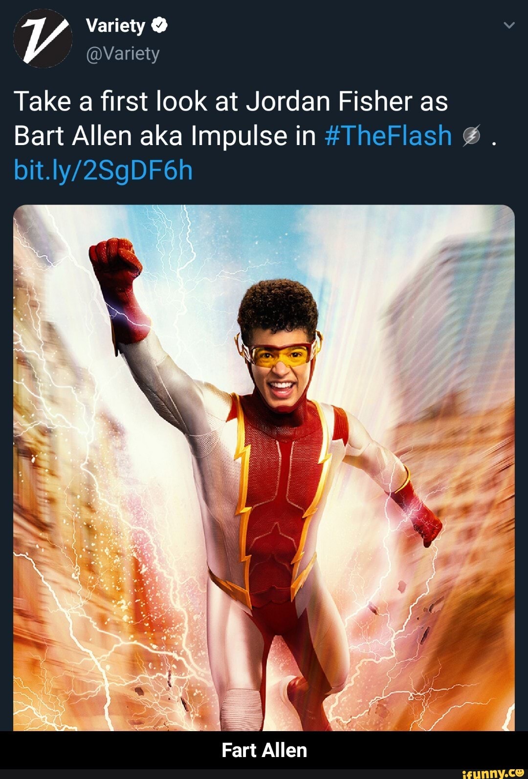 Variety @Variety Take a first look at Jordan Fisher as Bart Allen aka ...