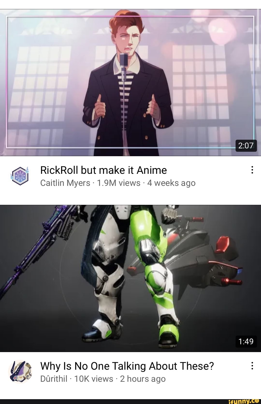 RickRoll but make it Anime Caitlin Myers 1.9M views 4 weeks ago > Why ...